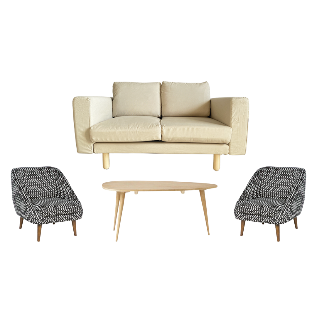 ENSEMBLE CANAPÉ BEIGE/SIMEON